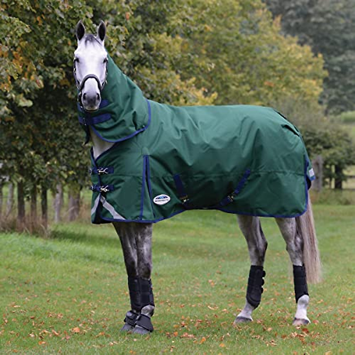 Weatherbeeta ComFiTec Plus Dynamic II Detach-A-Neck Heavy - Hunter/Navy - 75"