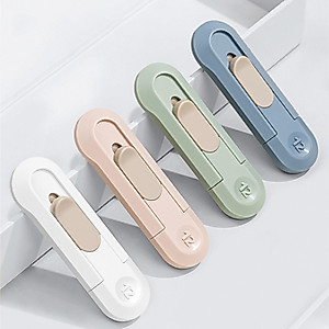 Box Cutter, Box Opener, 4PCS Small Utility Knife, Easy Slide Retractable Blade, Package Opener for Home, Office, Travel, and DIY Workpro Utility Knife