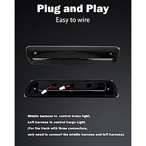 Third Brake Light Compatible with 2009 2010 2011 2012 2013 2014 Ford F150 3rd Brake Light Led Cab Cargo Tail Lights High Mount Brake Light with Seal Gasket