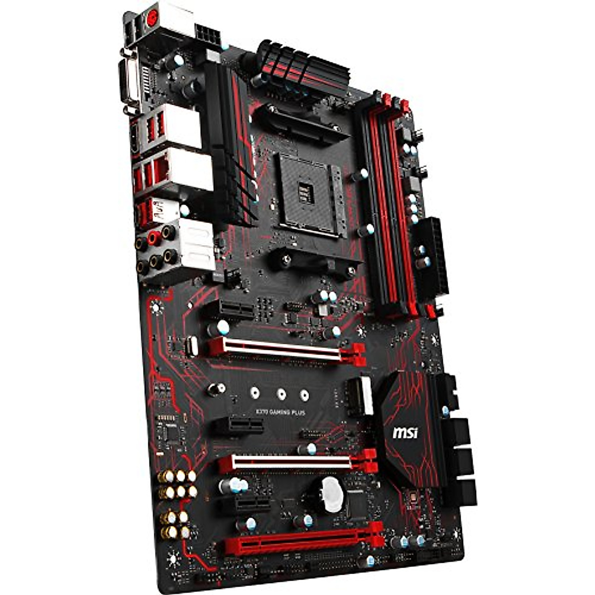 MSI Gaming AMD Ryzen X370 DDR4 VR Ready HDMI USB 3 SLI CFX ATX Motherboard (X370 GAMING PLUS)