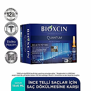 Bioxcin Quantum Hair Serum with Bio Activ Peptides (15x6 ML / 15x0.20 fl oz)