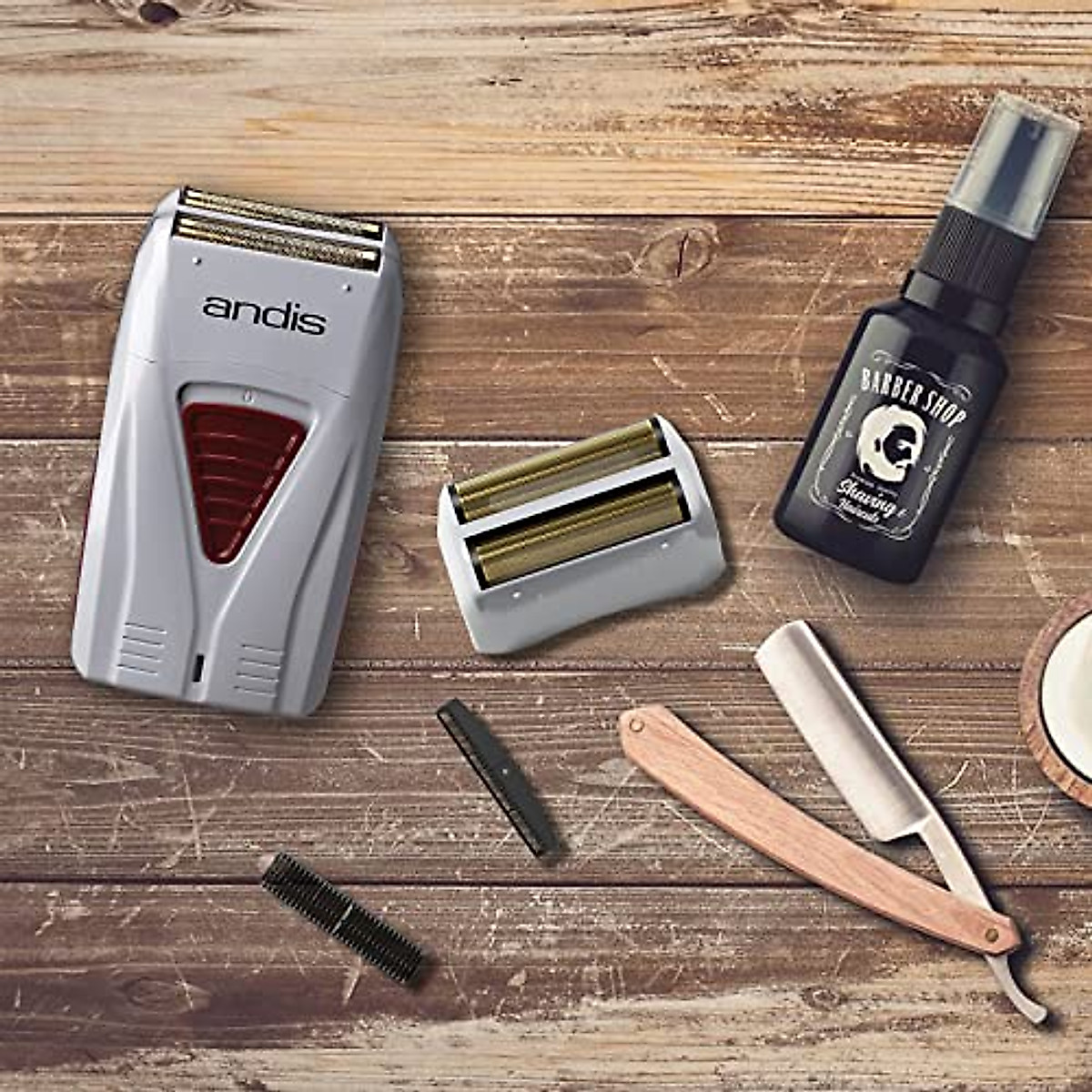 for Andis Foil Shaver Replacement Foil Compatible with Andis 17155, 17150 Replacement Foil and Blades (Golden Foil and Cutters)