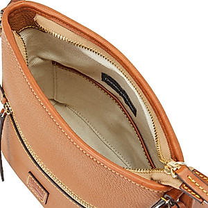 Dooney & Bourke Handbag, Pebble Grain Small Zip Sac Shoulder Bag - Brown