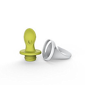 Kiinde Foodii Reusable Silicone Squeeze Spoon Attachment for Homemade Squeeze Pouches, Easy and Convenient Food Maker System for Babies and Toddlers, 2 Pack