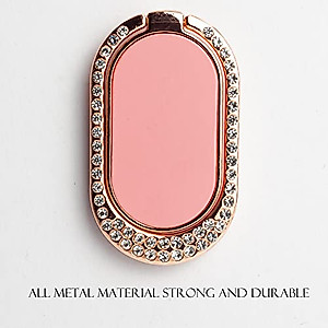 [2 Packs] Diamond-Encrusted Baked Enamel Glitter Bling Bling Phone Ring Holder, Sparkle Phone Ring Grip Artificial Diamond Stand,Rhinestone Cell Finger Ring for Phones,Pad