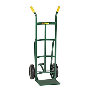 Little Giant TF-220-10 Reinforced Nose Plate Hand Truck with Dual Handle, 800 lb Capacity, 12", Green