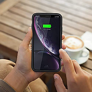 Battery Case for iPhone XR, 7000mAh Rechargeable Portable Charging Case for iPhone XR (6.1 inch) Extended Battery Pack Protective Charger Case (Black)