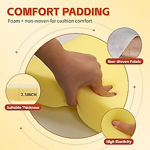 mudilun Bench Cushion Non-Slip Indoor/Outdoor Furniture Bench Cushions Waterproof Removable Cover with Ties Window Swing Patio Chair Pads 48x18x2.5 inch