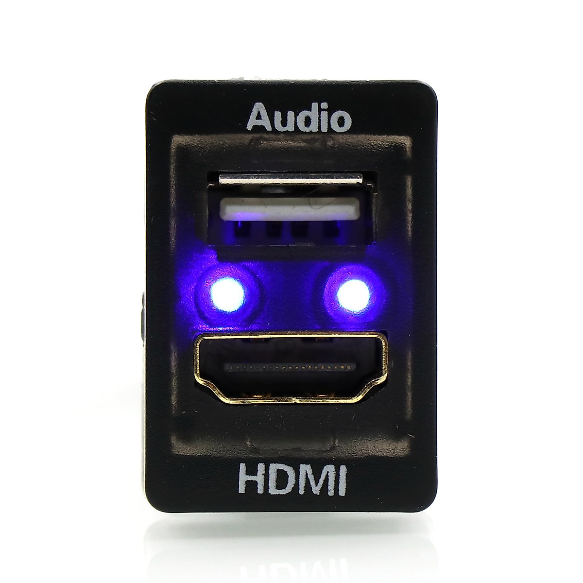 Timloon HDMI Socket Mount Cable +USB Audio Input Audio Relay Use for Toyota（Type A）