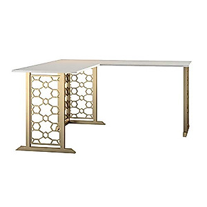 CosmoLiving by Cosmopolitan Ella L, White Desk