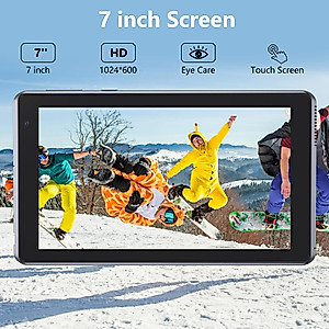NOVOJOY 7 Inch Tablet, Tablet with Case, Android 11 Tablet PC, 32GB Storage 2GB RAM Tablets Quad-Core Processor Android 11 Tablet PC Dual Camera, WiFi, BT Computer Tablet.(with Tablet Cover)