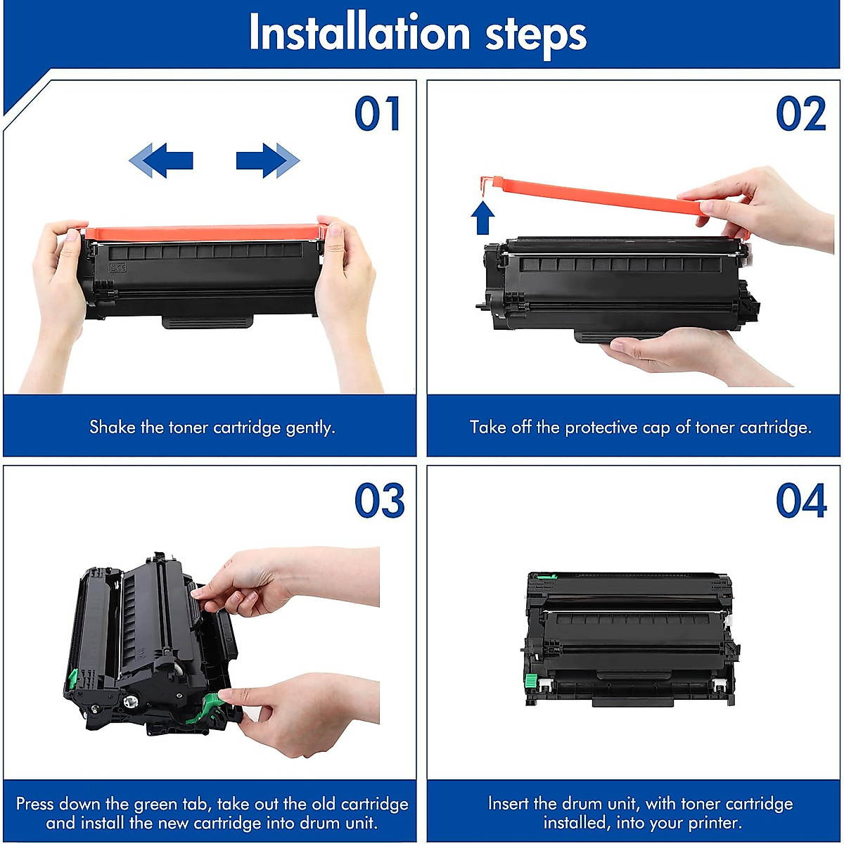 TN760 TN-760 TN730 Toner Cartridge: 2 Pack High Yield Black Compatible TN 760 TN-730 Toner Cartridge for MFC-L2710DW HL-L2395DW DCP-L2550DW HL-L2350DW MFC-L2750DW HL-L2395DW Printer