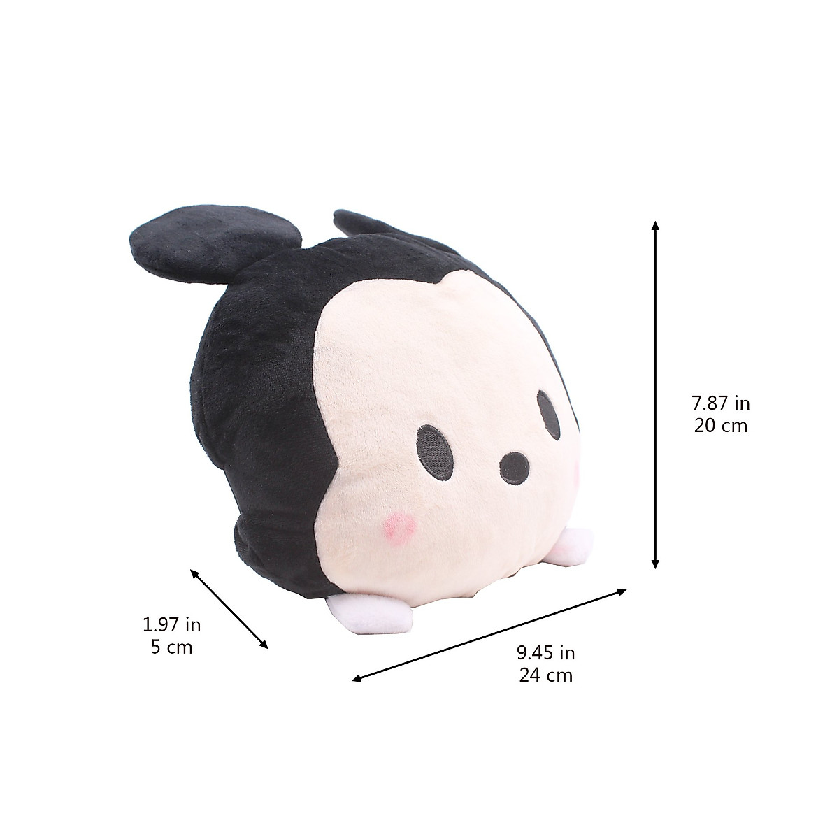 2 Pcs Set Mickey Minnie Plush Neck Rest Head Support Cushion Pillow for Car Travel