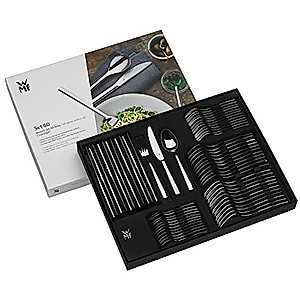 WMF Cutlery Set 60-Piece for 12 People Palma Cromargan 18/10 Stainless Steel Polished