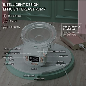 Udderly Wearable Breast Pump - Hands-Free Breast Pump with 3 Modes & 9 Levels - 24 mm