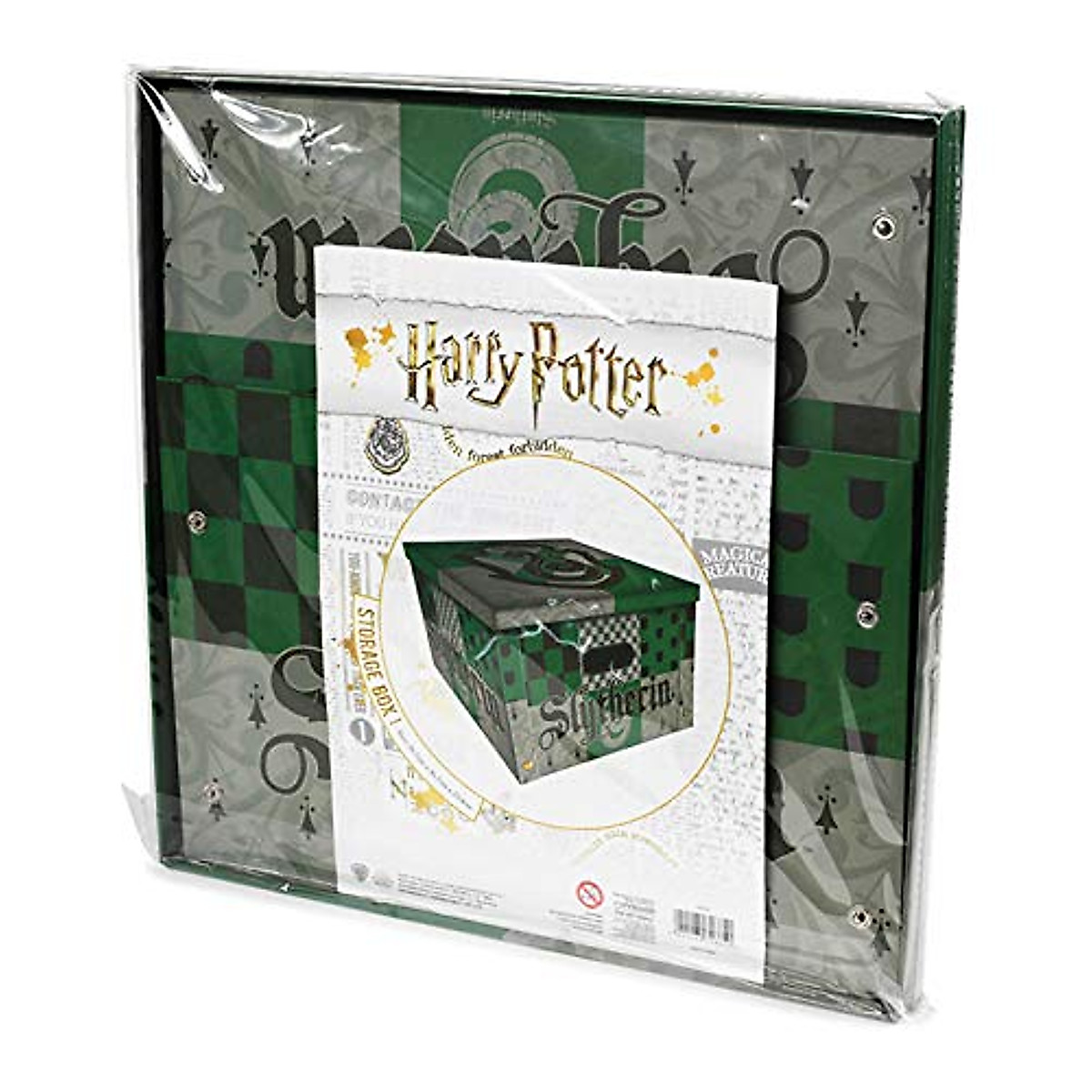 HARRY POTTER SR72665 Slytherin Storage Box, Multi-Colour, 24 x 37 x 37 cm