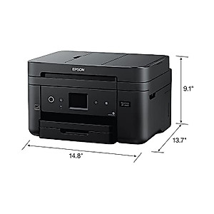 Epson Workforce WF-2860 All-in-One Printer, Print, Copy, Scan, Fax, Ethernet with OHITEC Accessories
