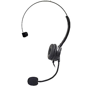 Gaming and Chatting Single Headset Over-Ear with Boom Microphone Foam Covered for PC Laptops Phones PS4 Xbox One/X Nintendo One Controllable Volume Light Weight 10ft Cable