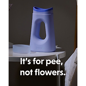 Loona Premium Spill Proof Female Urinal - Quiet, No Splash Design for Women - Ideal for Bedside, Travel, and Outdoor Use - Loona Blue - HSA/FSA Eligible