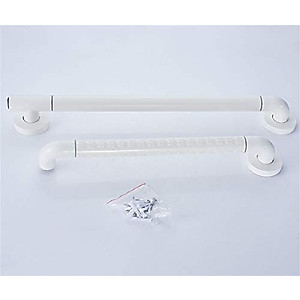 CRODY Bath Wall Attachment Handrails Grab Bar Rails L-Shaped Bathroom Grab Bar, Shower Support Rail, Stainless Steel Safety Armrest, Elderly Disabled Bathtub Anti-Skid Railing, Toilet Handle, Towel Ra