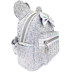 Loungefly X LASR Exclusive Disney Holographic Sequin Minnie Mini Backpack