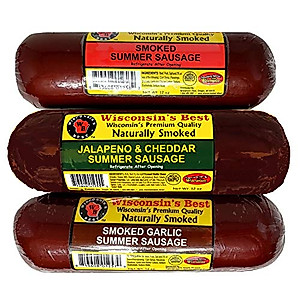 Wisconsin's Best & Wisconsin Cheese Company- Party Gift Basket - 100% Wisconsin Cheddar Cheese, Pepper Cheese, Sausage, Crackers, Pretzels & Mustard