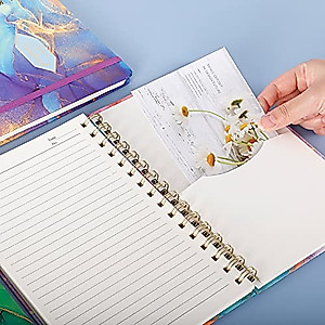 EOOUT 3 Pack A5 Spiral Notebook, Hardcover Spiral Journal, 5.5"x8.3", 80 Sheets College Ruled, for School Office Home Gifts