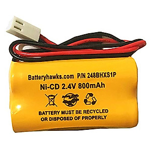 Dual-Lite 0120822-E 12-822 Atlight 100003A097 Lithonia Chloride 100-003-A093 100-003-A095 2.4v 800mah NiCad Battery Pack Replacement Exit Sign Emergency Light 12-790 Custom-7