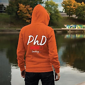 Phd Loading humor design Black and Muticolor Unisex Hoodie