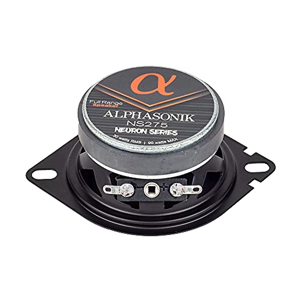 Alphasonik 1 Pair of NS275 Neuron Series 2.75" (180 Watts Max for The Pair) 90 Watts Max Per Speaker Full-Range Car Audio Speaker with Paper Cone