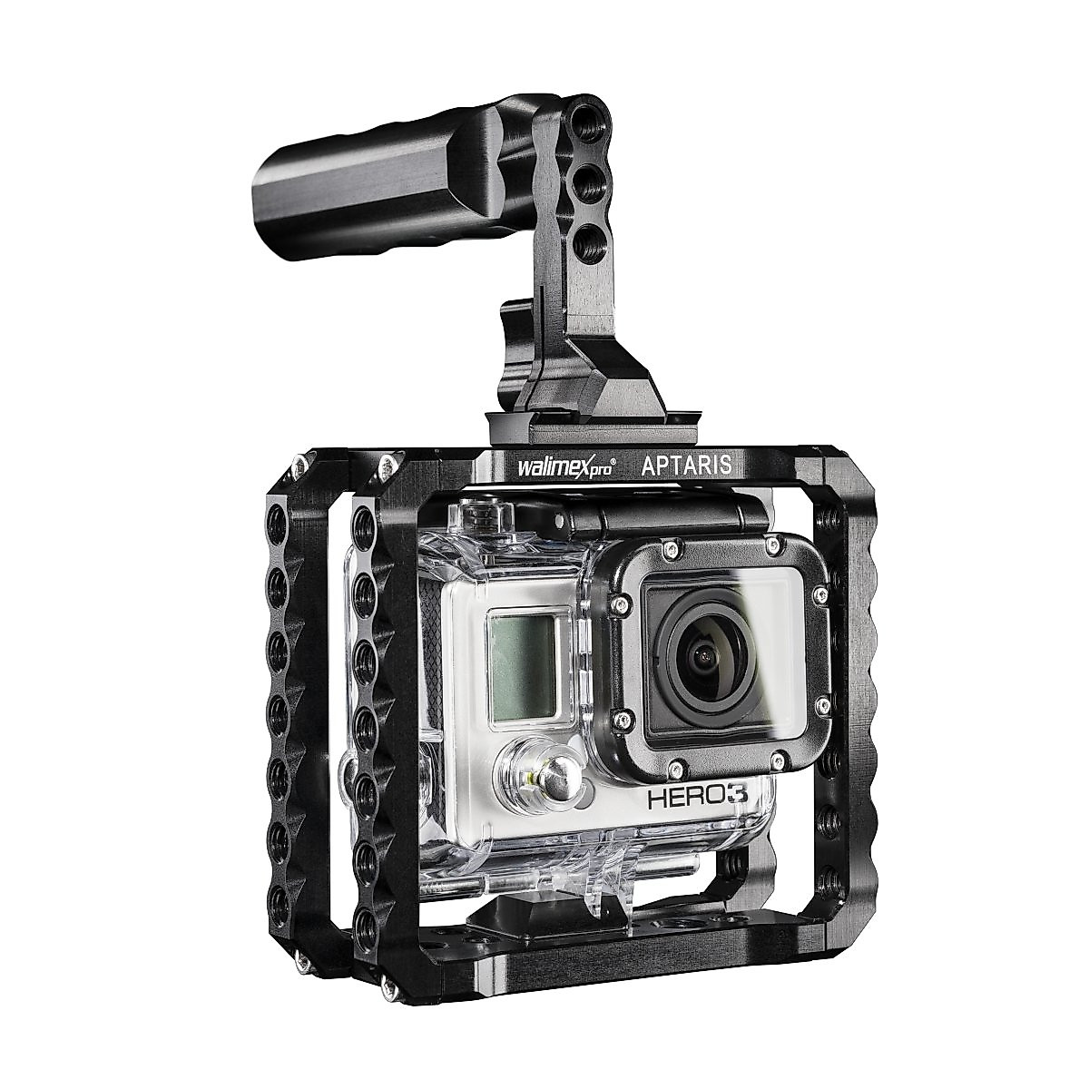 Walimex Pro Apatris Action Handle and Caseless Mount for GoPro Hero 2/3