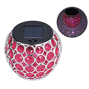 Solar Night Lights Lamp Wavy Point Ambient Lamp Stable Performance Soft Light Effect Lighting Supplies for Decoration Home Outdoor Garden