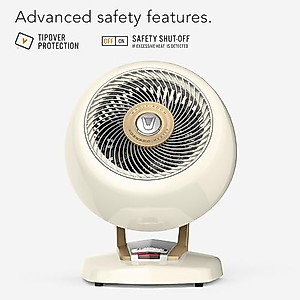 Vornado VHEAT Vintage Metal Heater, Vintage White, Whole Room