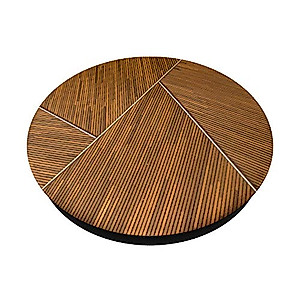 Wooden Pattern Brown Angles Grain Wood Bamboo PopSockets PopGrip: Swappable Grip for Phones & Tablets