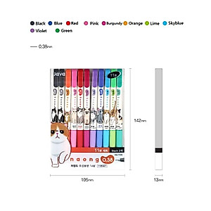 JVPEN Writing Instrument Beecrazee PE 6668 Naong 11-Set Ballpoint Pens, Multicolor