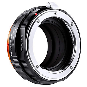 K&F Concept Lens Mount Adapter Compatible for Nikon G/F/AI/AIS/D/AF-S Mount Lens to Fujifilm Fuji X-Series X FX Mount Cameras with Matting Varnish Design for Fuji XT2 XT20 XE3 XT1 X-T2