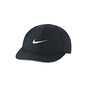 Nike Women's Featherlight Running Cap Hat Aerobill Adjustable (Black)