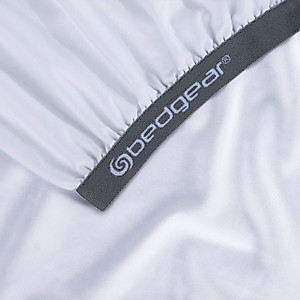 Bedgear Baby Dri-Tec Performance Crib Sheet – Bright White Baby Sheet – Moisture Wicking by Dri-Tec Technology – Breathable and Fitted Crib Sheet