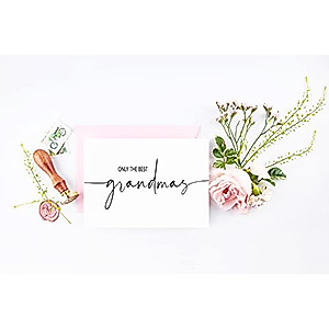 Pregnancy Announcement Card for Grandma, From Grandchildren, New Greast Grandma Baby Reveal Card from Grandson Granddaughter (Grandma)