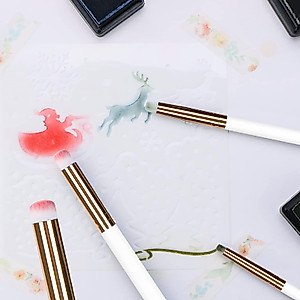 UNIMEIX Dry Brush Miniature Painting Drybrush Detail Paint Brush Set Hobby Detail Blending Brushes for Effortless Miniature Painting, Scale Model Painting (8 Pack)