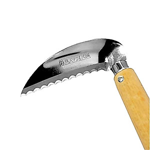 Garden Hoe Long Handle 42-3/4" Heavy Duty Japanese Stainless Steel, Made in JAPAN, Weeding Sickle Tool, Stand Up Weeder Hand Tool