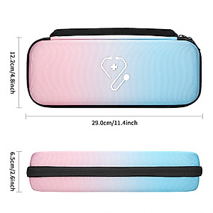 YINKE Stethoscope Case for 3M Littmann Classic III/Cardiology IV/Lightweight II S.E. & MDF Acoustica Stethoscope, Hard Organizer Storage Bag for Nurses and Doctors Accessory (Gradient)