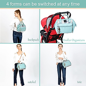 Aerobunny Small Diaper Bag Tote for Mom Dad - Mini Diaper Bag Backpack Mommy Bag Include Insulated Pocket