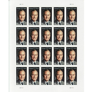 2019 President George Bush Sheet of Twenty Forever Postage Stamps Scott 5393