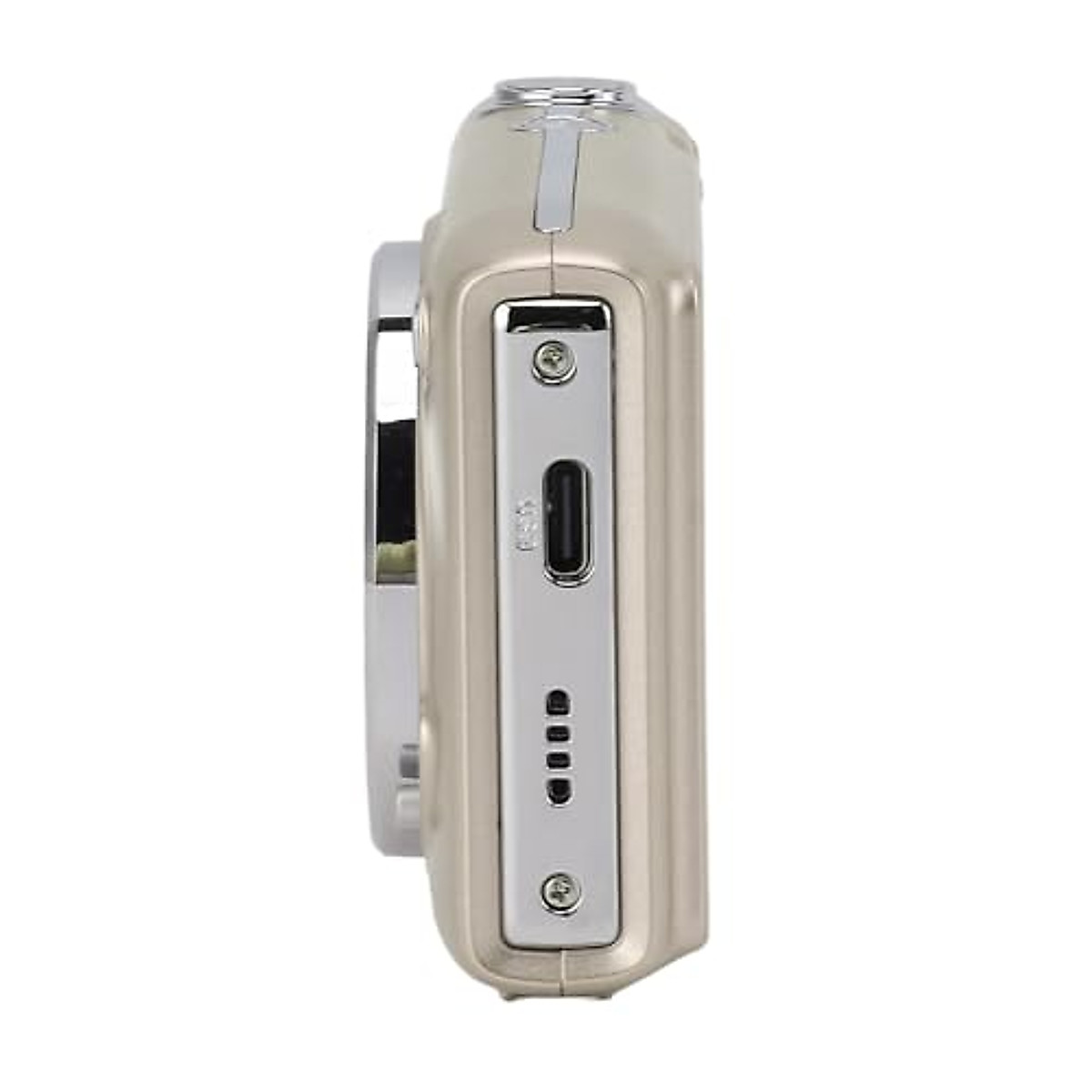 Teens Small Camera, 58MP 2.88 Inch IPS Screen 4K Digital Camera Automatic Beauty Mode 16X Zoom Slim and Lightweight for Vlogging (Gold)