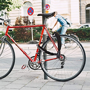 FUBOZONE Heavy Duty Bike Chain Locks, Bicycle Disc Locks, Scooter Motorcycle Cable Locks,Made of Solid Manganese Steel, It is Very Safe.（Size:38.64 in Length x 9 mm Dia/Weight：2.97 Ib）