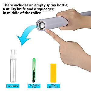 Dovesail Frosted Glass Window Film, Window Privacy Film with 3 Pieces Tools, Removable Static Cling Window Sticker Non-Adhesive Privacy Protection for Home Office,17.5 x 78.7 Inch, Matte Pure