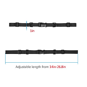 NZII backpack chest straps Adjustable Sternum Strap Chest Belt Backpack with 26.7 in [2 Pack] (1IN*2)
