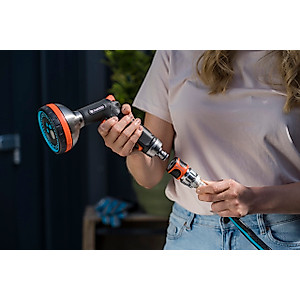 GARDENA 36004 5 Piece Quick Connector Starter Set, For any 5/8 Inch or 1/2 Inch Garden Hose, Sprinkler or Spray Nozzle, Made In Germany