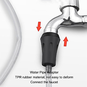 Angle Grinder Dust Cover,Blowout Adapter,Water Pipe Adapter with 1/4in Valve for Angle Hand Grinders and Adjustable Water Outlet